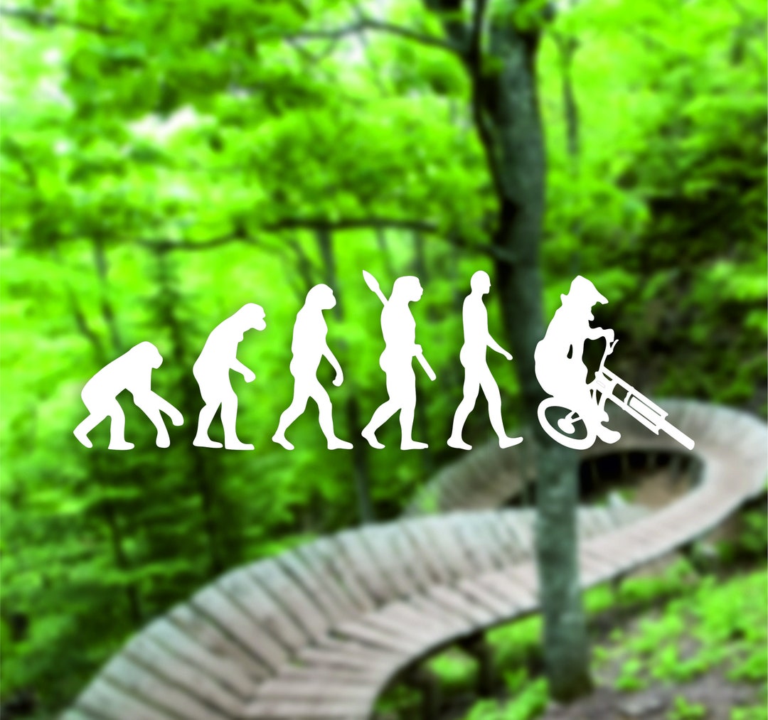 MTB Evolution Vinyl Sticker Mountain Bike Decal MTB Aufkleber for Bikes ...