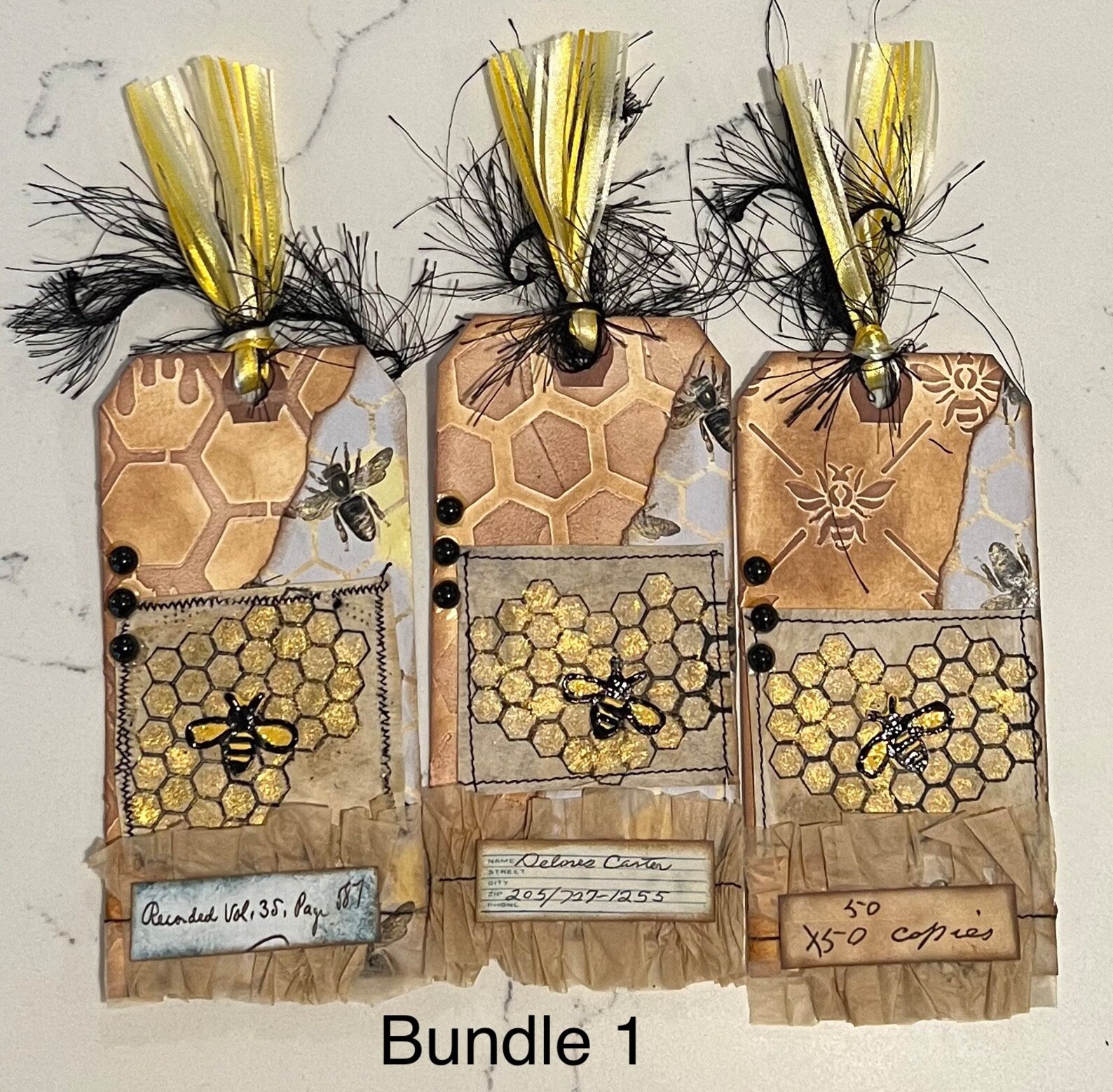 Bee Themed Tag - Etsy