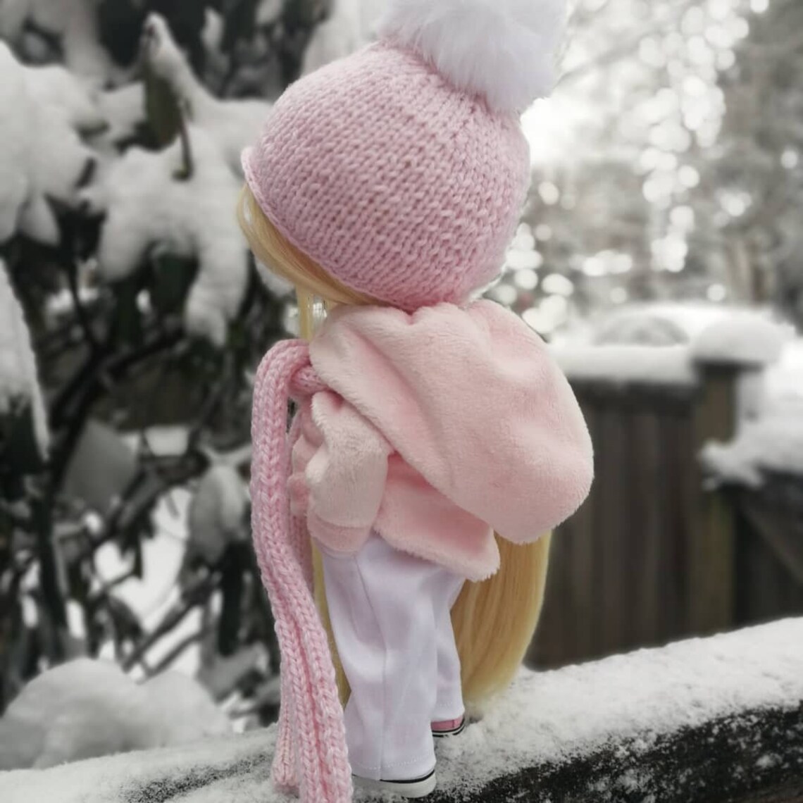 Snow Girl Doll-tilda Doll -handmade Art Doll - Gifts for Girls-textile ...