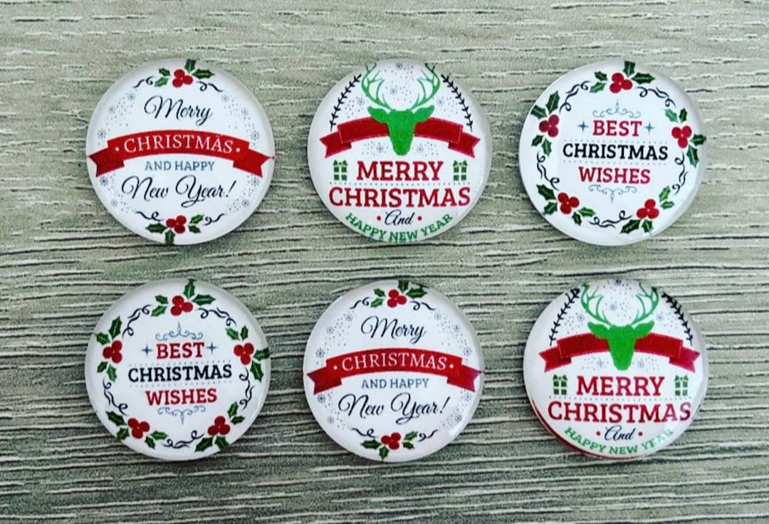 Wreath Magnets, Christmas Refrigerator Magnets, Secret Santa Gift for ...