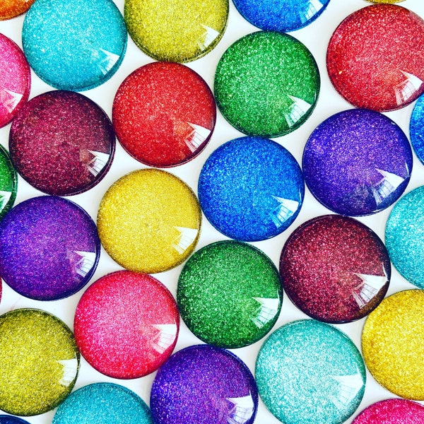 Glitter Magnets - Etsy