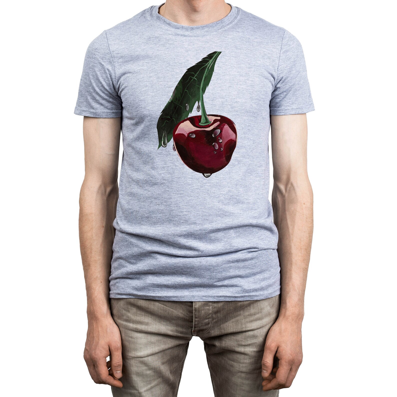 Cherry Original Hand Paint Design T Shirt Purple Cherry Berry Tees ...