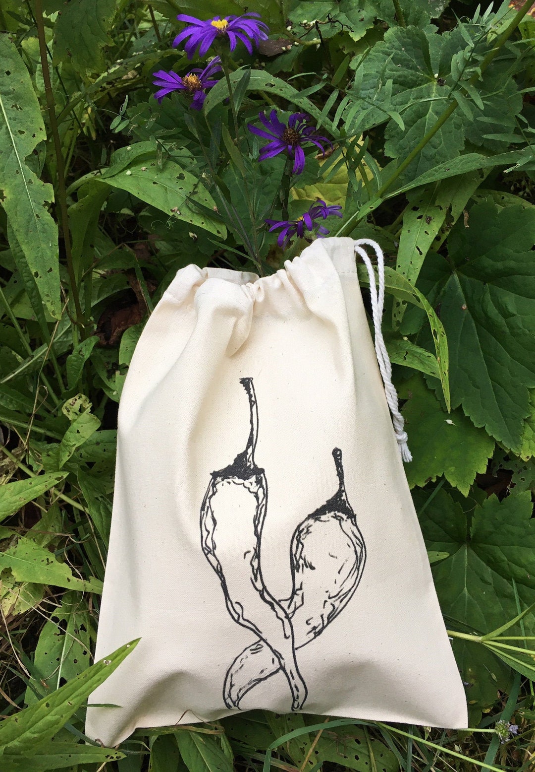 Reusable Eco Peppers Shopping Bag Hand Painted Planet - Etsy