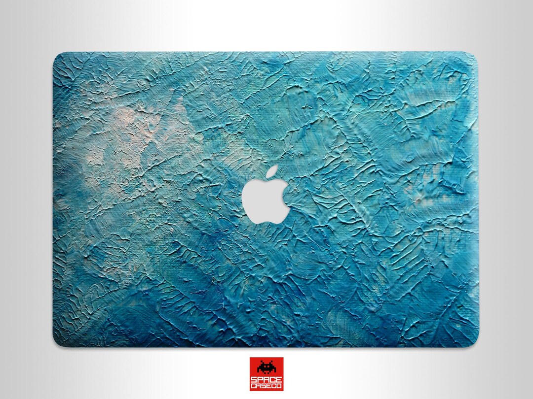 Blue Oil Paint MacBook Top Bottom Shell Case Protection - Etsy
