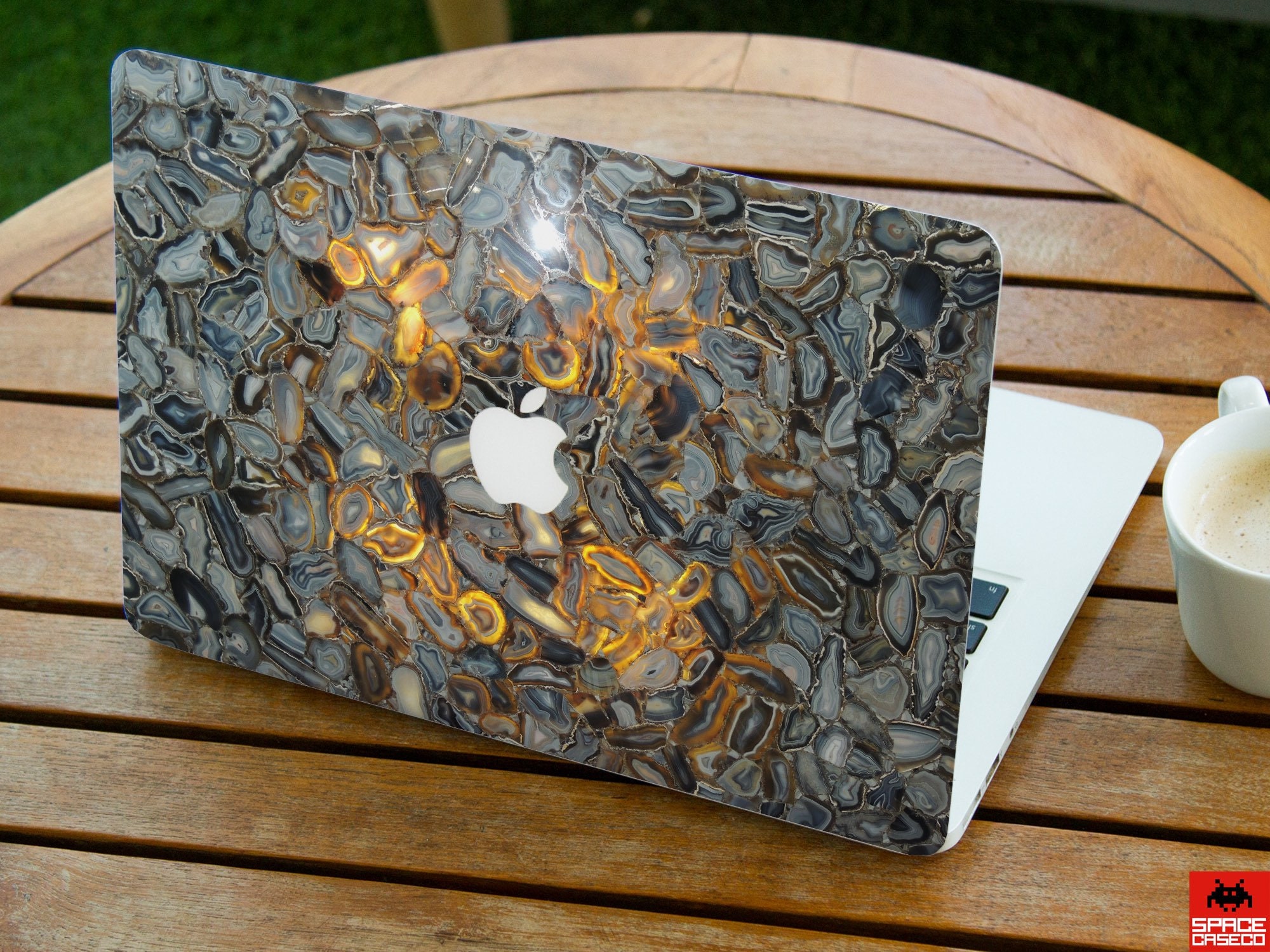 Sunny Sea Shell Macbook Pro 16 Inch Case Gray Marble Macbook | Etsy