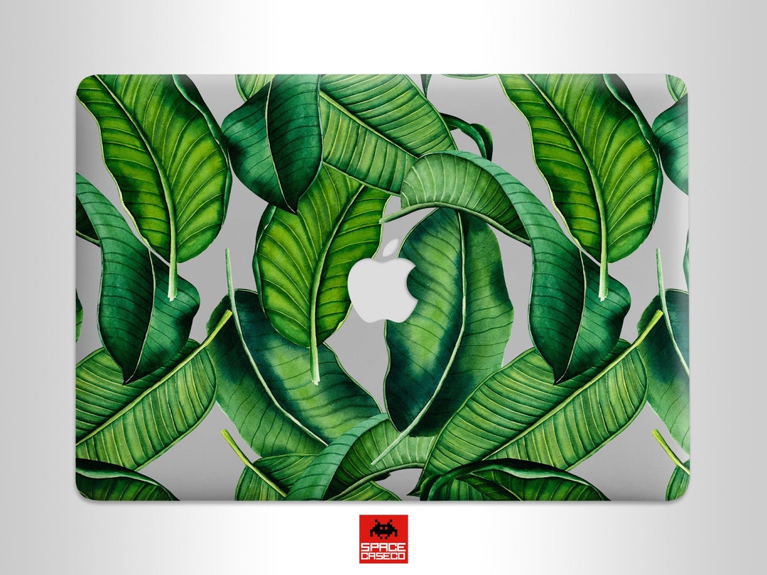 Green Banana Palm Leaves MacBook Hard Plastic Clear Case Transparent ...
