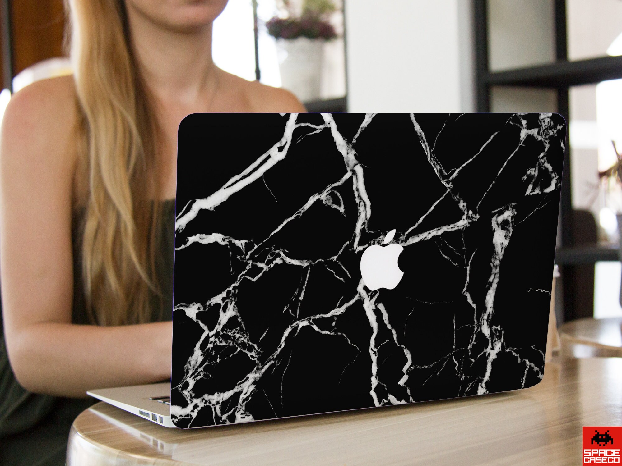 Black Marble MacBook Case: Hard Shell Plastic Cover - Etsy