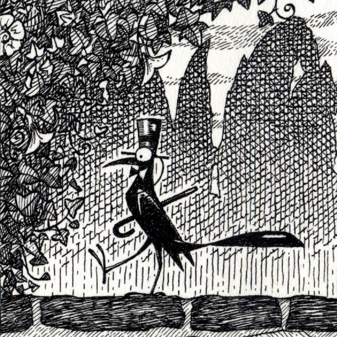 Fine Art Print of Funny Crow in Tuxedo Strutting by Surprised | Etsy