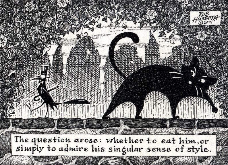 Fine Art Print of Funny Crow in Tuxedo Strutting by Surprised - Etsy