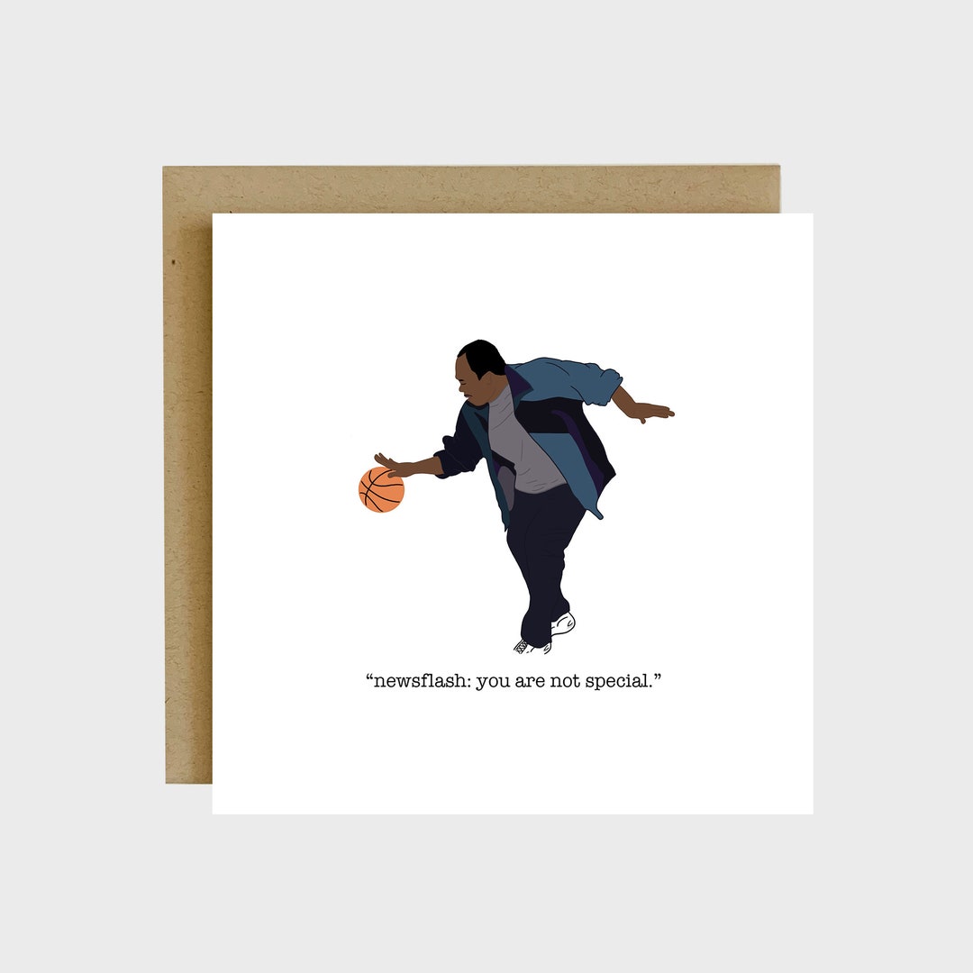 Stanley From the Office Playing Basketball Greeting Card - the Office ...