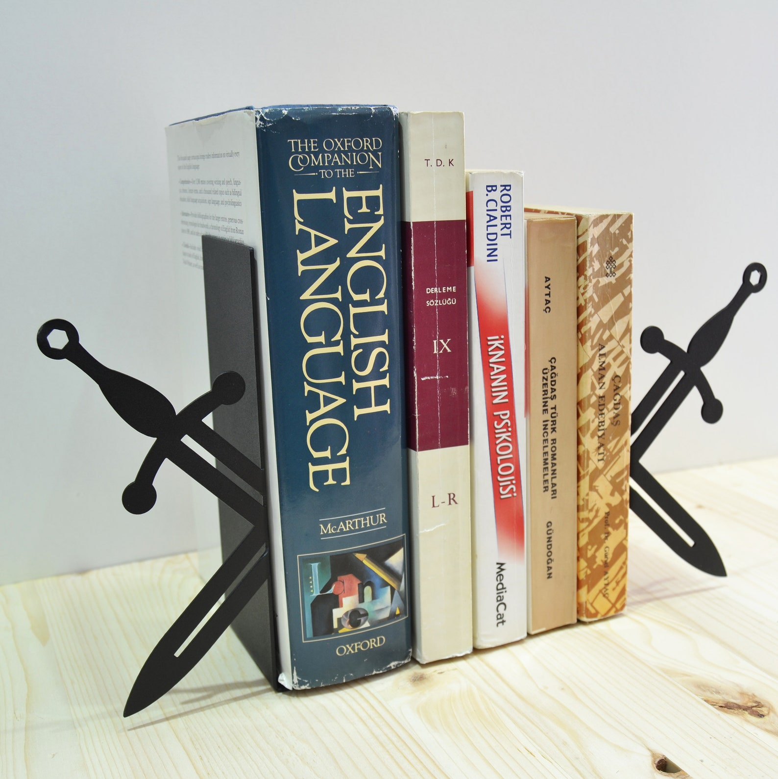 Sword Metal Bookend Metal Wall Art Home Decor Use at Library - Etsy
