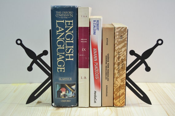 Sword Metal Bookend Metal Wall Art Home Decor Use at Library | Etsy