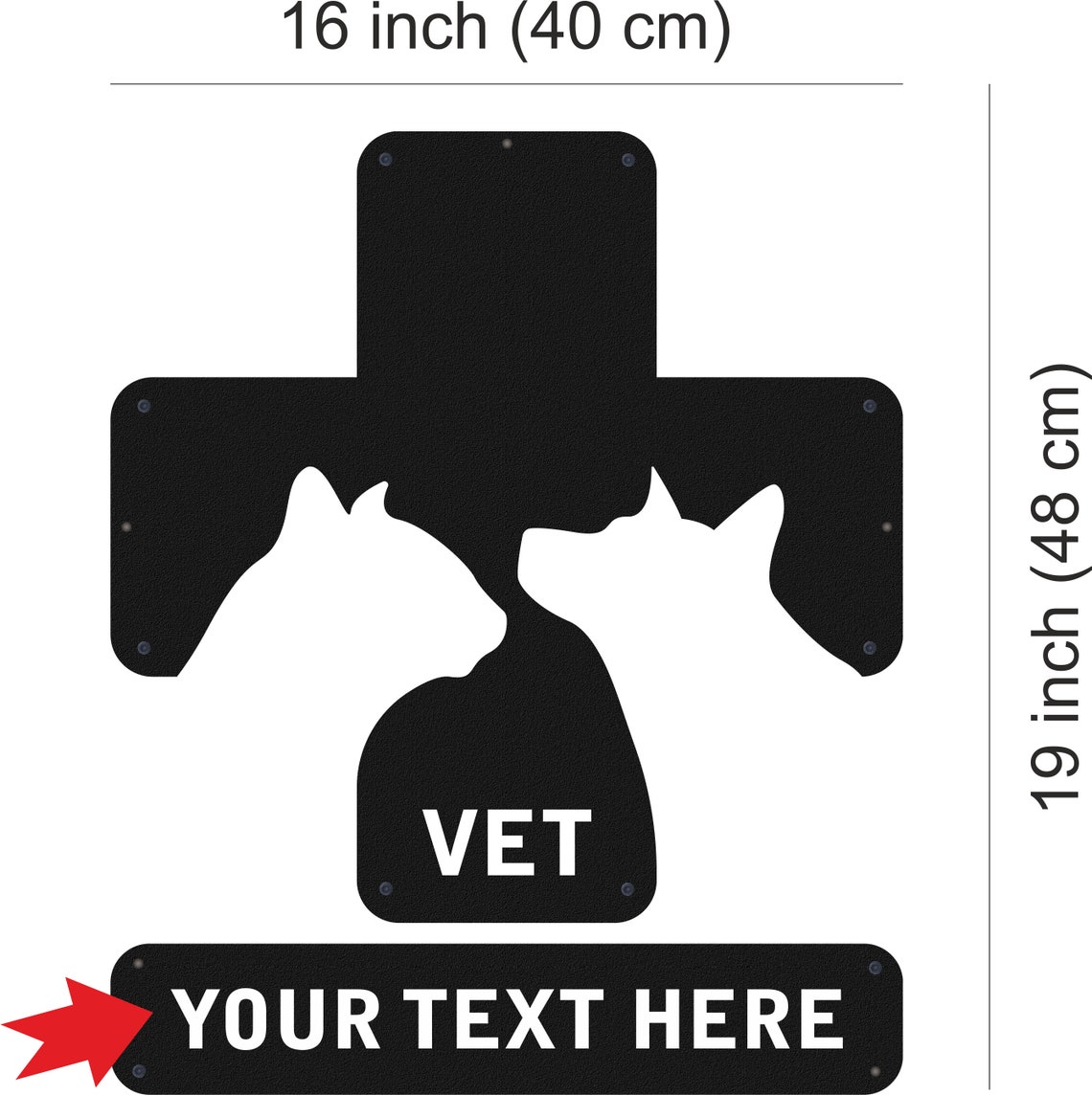 Personalized Custom Metal Monogram Sign for Veterinary Office - Etsy