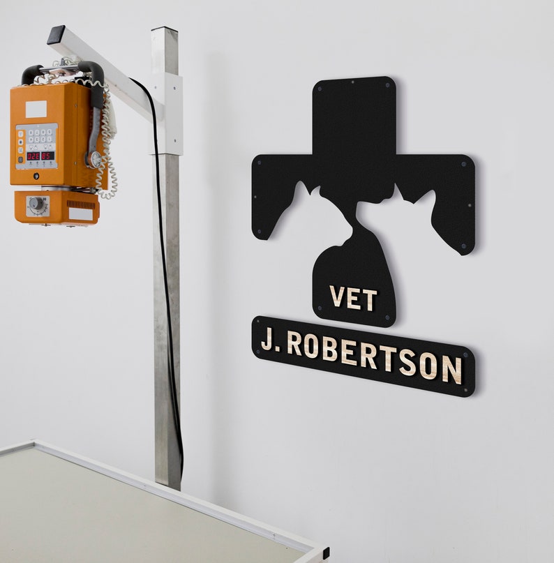 Personalized Custom Metal Monogram Sign for Veterinary Office Gift ...