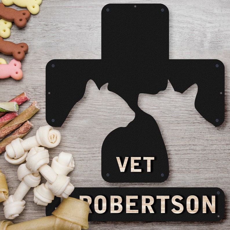 Personalized Custom Metal Monogram Sign for Veterinary Office - Etsy