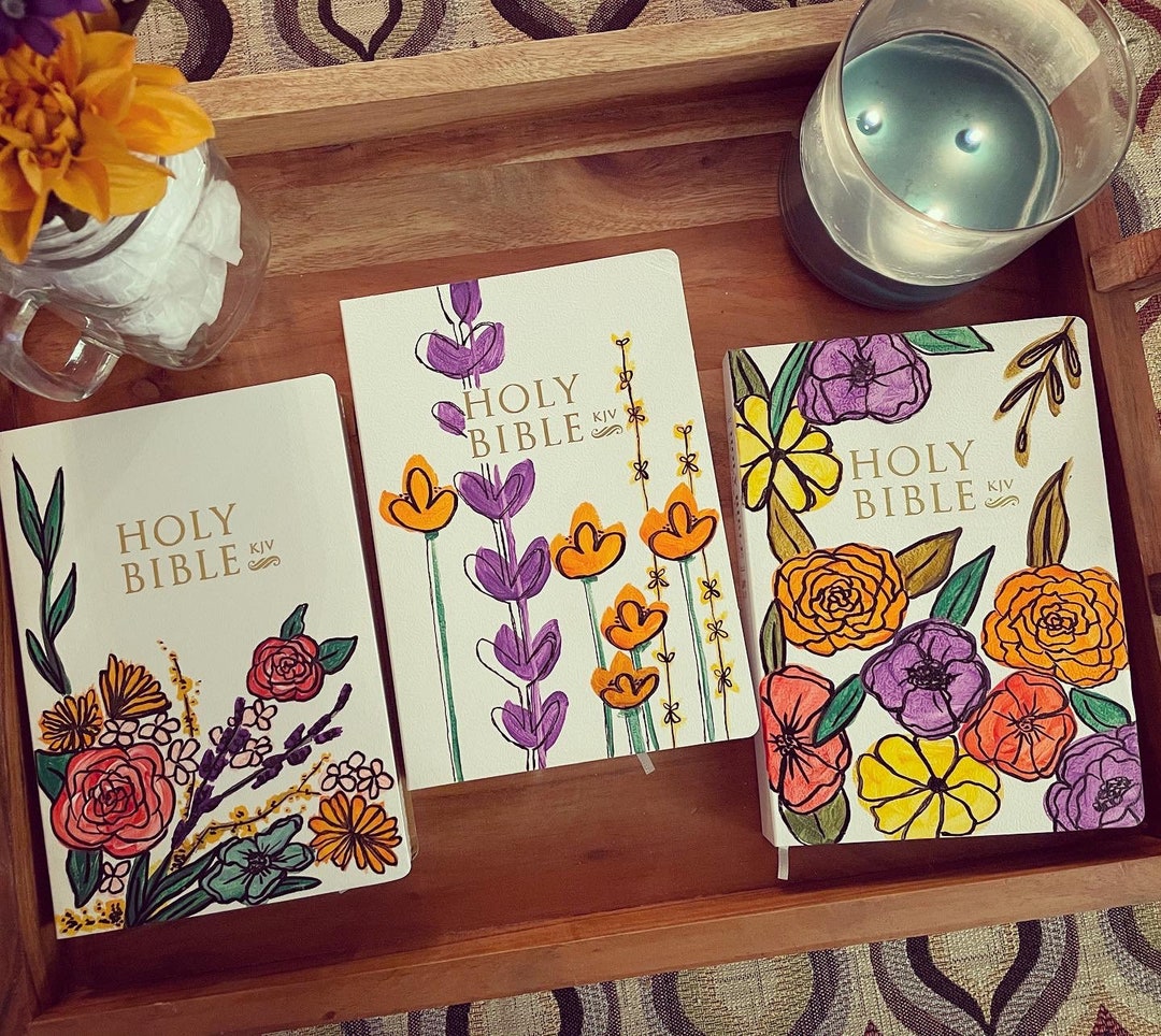 Custom Hand Painted Bible - Etsy