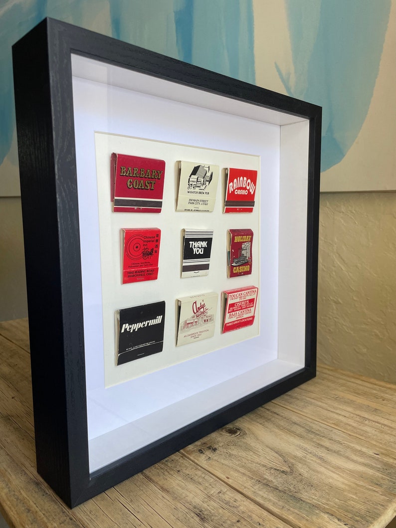 Vintage Matchbook Shadowbox Wall Art- Made to Order - Etsy