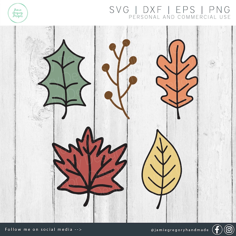 Fall Leaves Svg Bundle Fall Leaf Svg Bundle Fall Leaves | Etsy