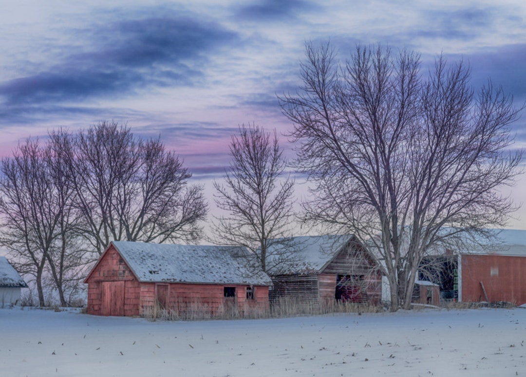 Pastel Farm Landscape Photo Rustic Wall Art Barn - Etsy