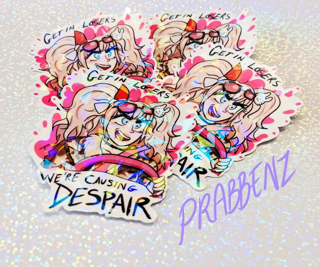 Junko Danganronpa Inspired Holographic Vinyl Sticker - Etsy