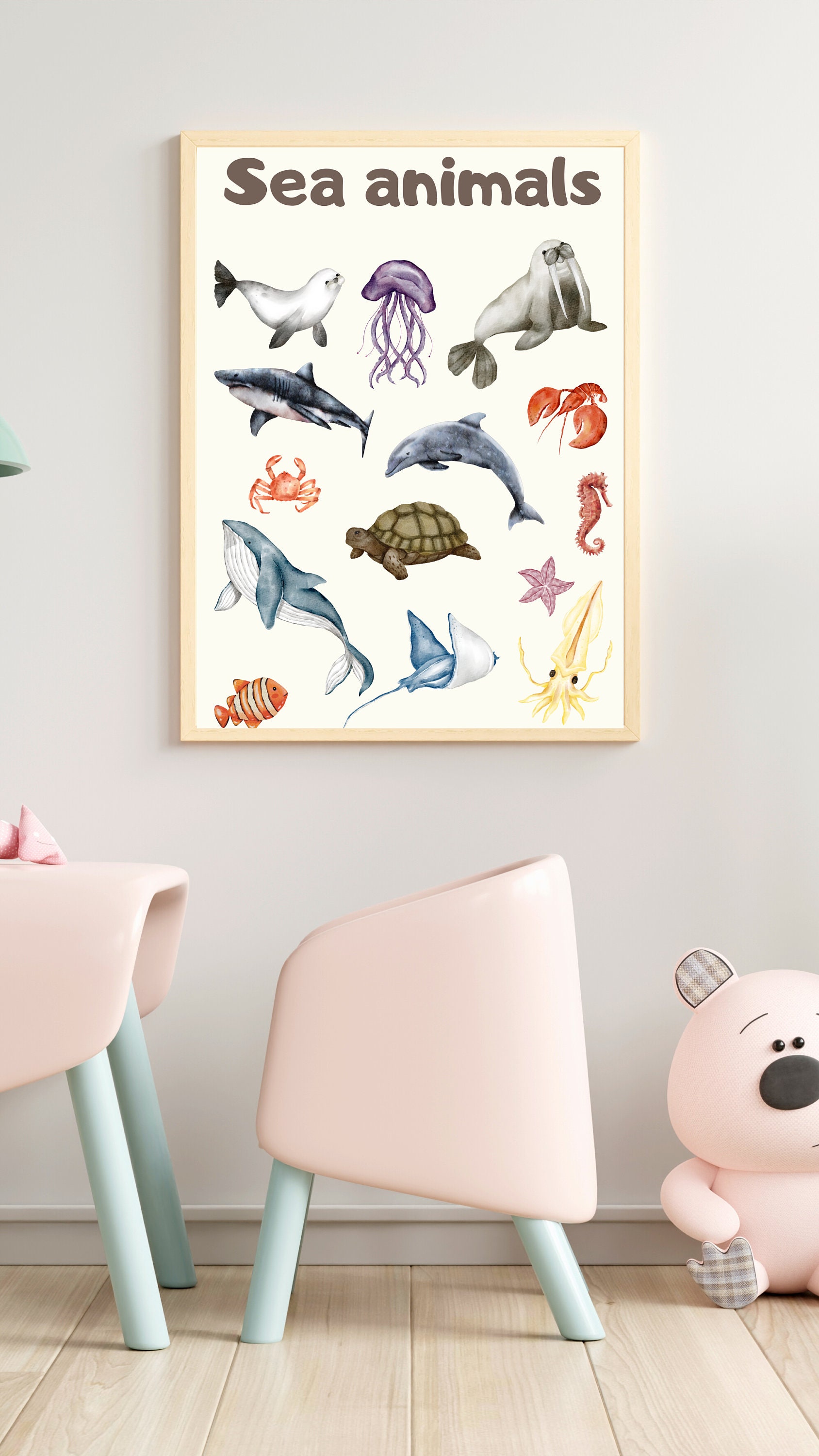 Educational Poster on Animals Digital Download Montessori - Etsy