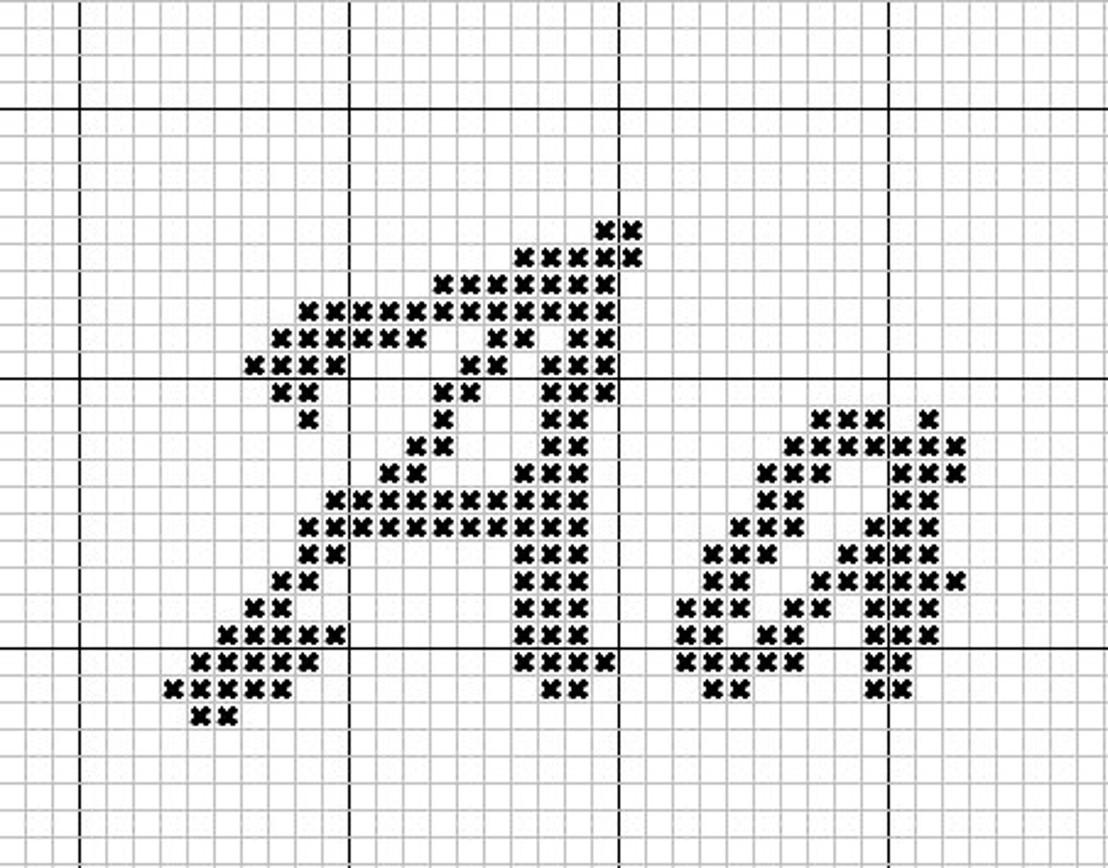 Cursive Cross Stitch Alphabet Pattern, Calligraphy Cross Stitch Letters ...