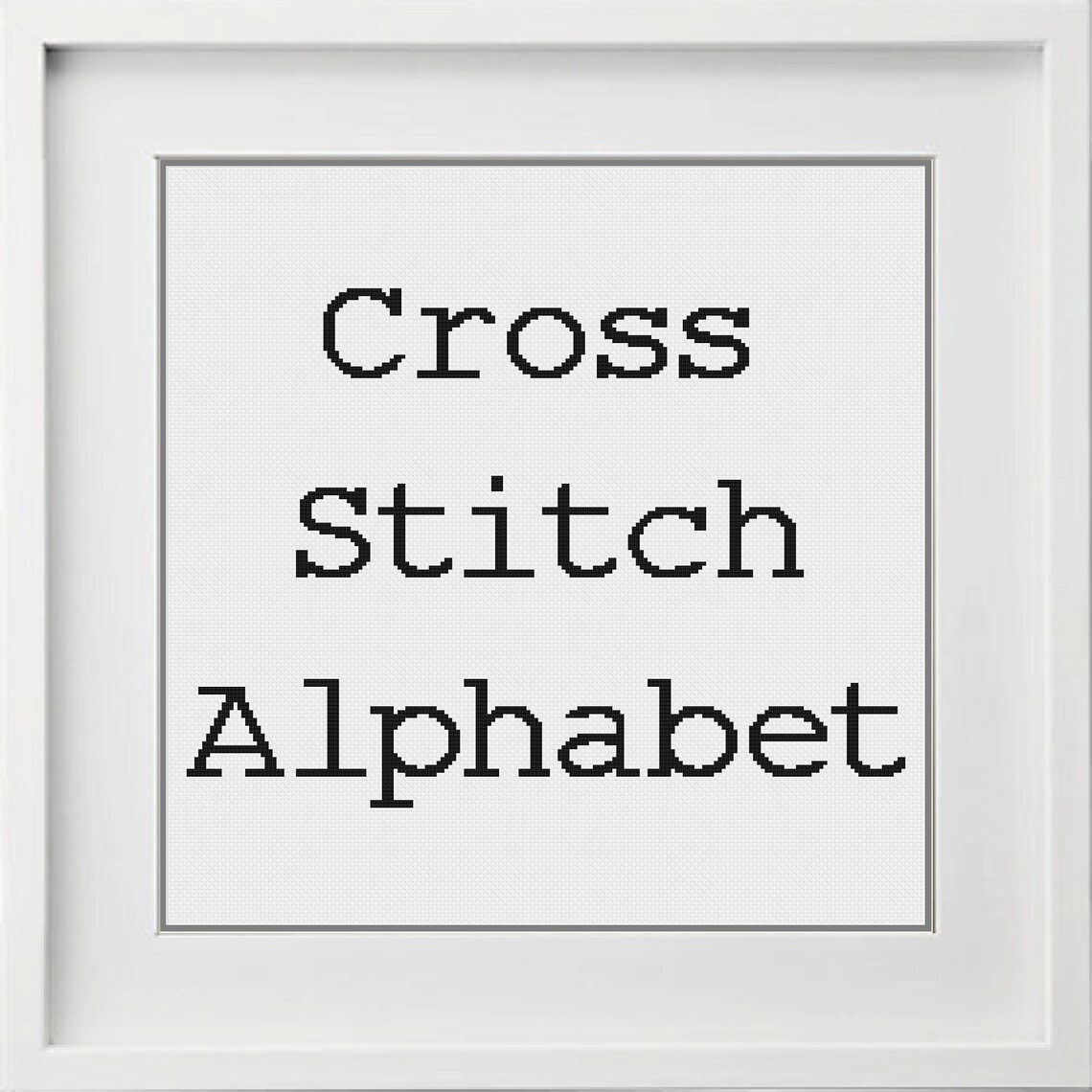 Classic Cross Stitch Alphabet Pattern Easy Cross Stitch | Etsy