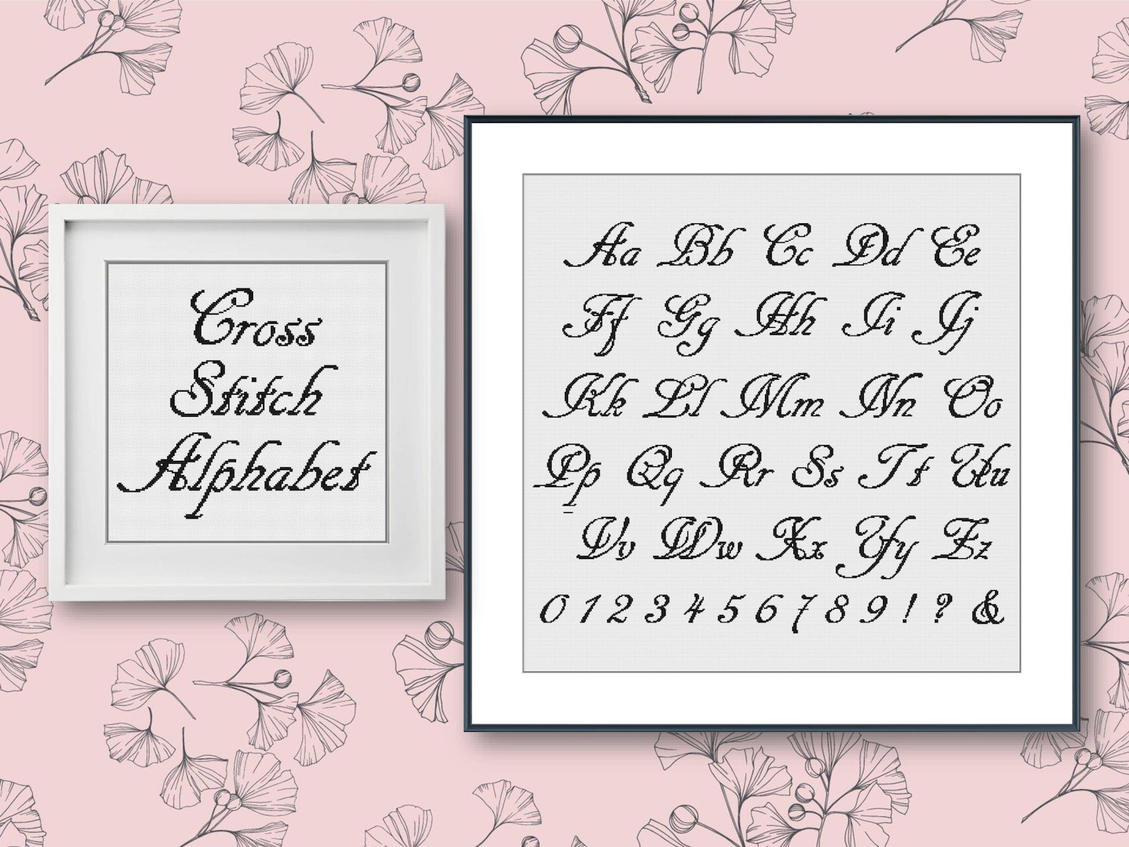Fancy Cursive Cross Stitch Alphabet Pattern Handwriting Cross - Etsy Canada