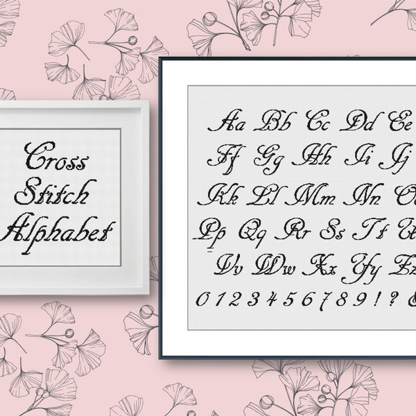 Cursive Cross Stitch - Etsy