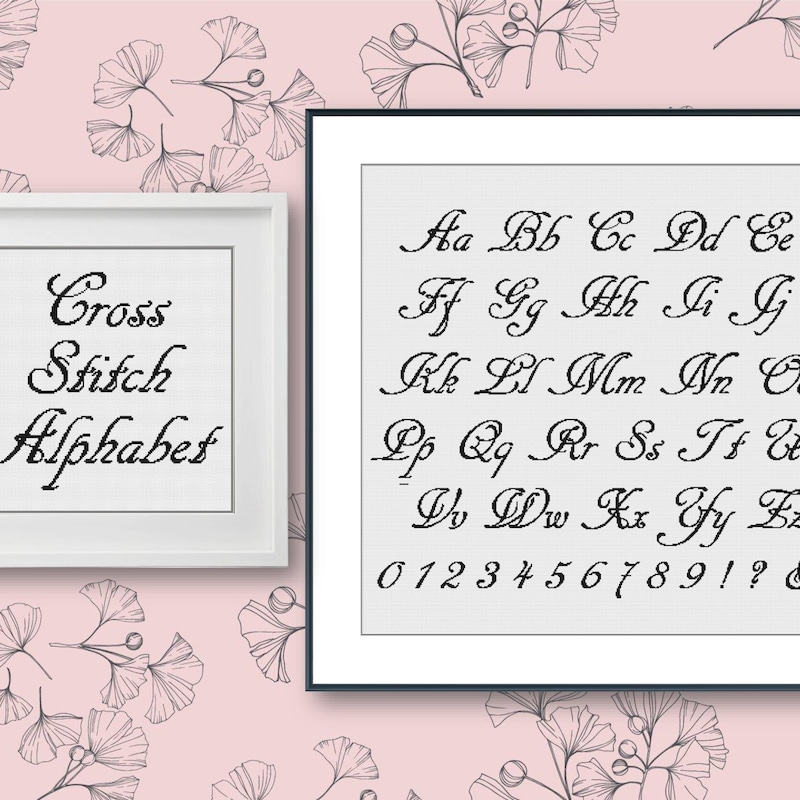 Cursive Cross Stitch - Etsy