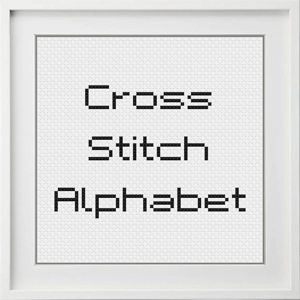 Modern Cross Stitch Alphabet Pattern Easy Cross Stitch - Etsy