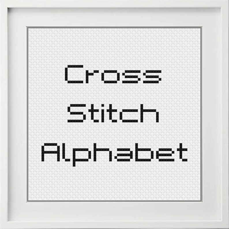 Modern Cross Stitch Alphabet Pattern Easy Cross Stitch - Etsy