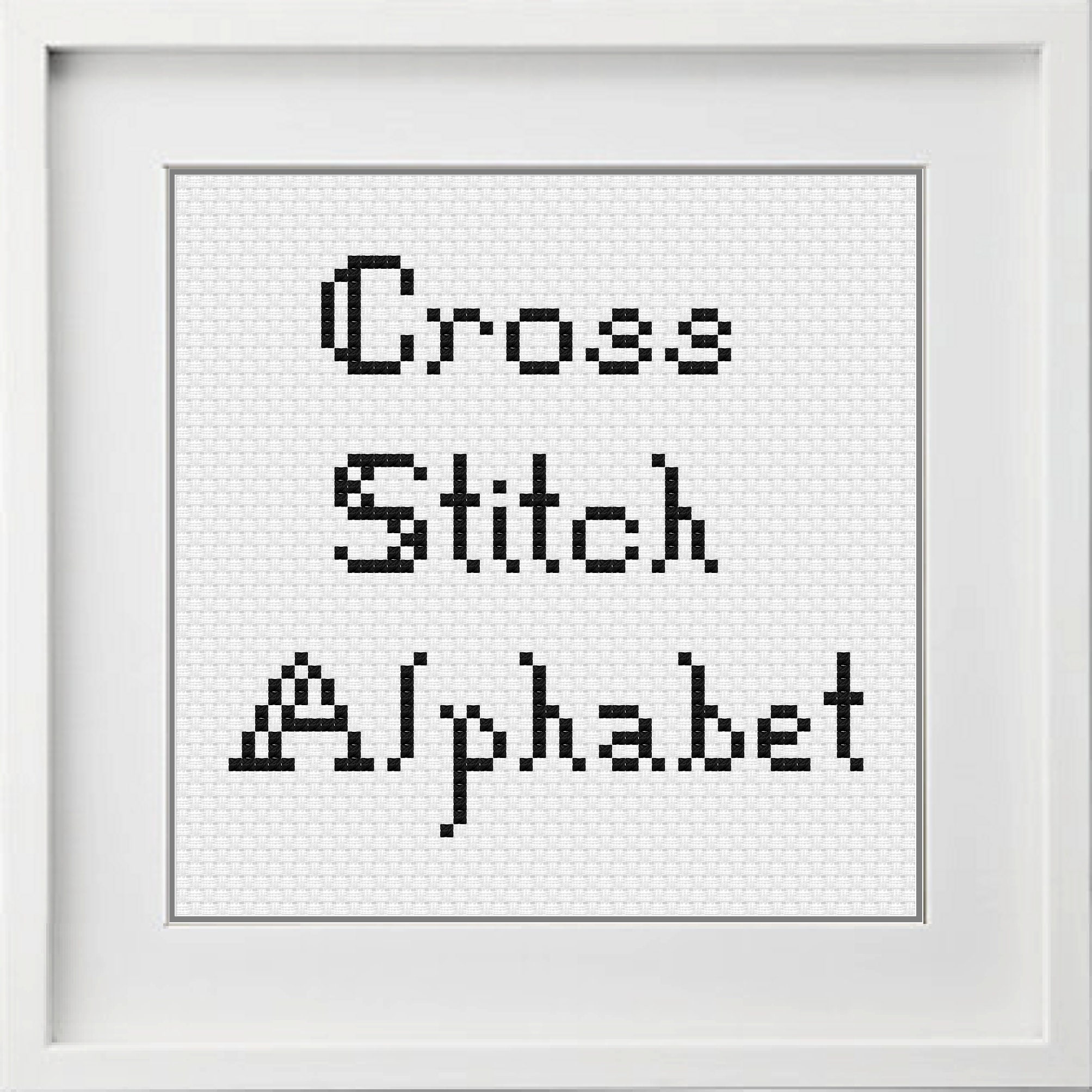 Modern Cross Stitch Alphabet Pattern, Artistic Cross Stitch Letters ...