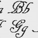 Fancy Cursive Cross Stitch Alphabet Pattern, Handwriting Cross Stitch ...