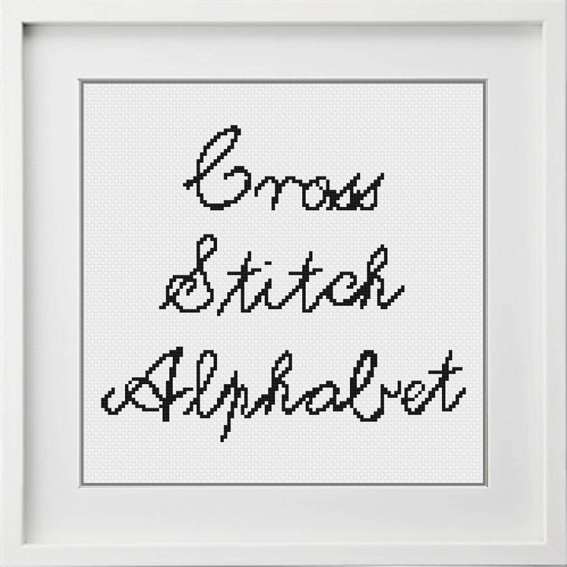 Handwriting Cross Stitch Alphabet Pattern Cursive Cross - Etsy Canada
