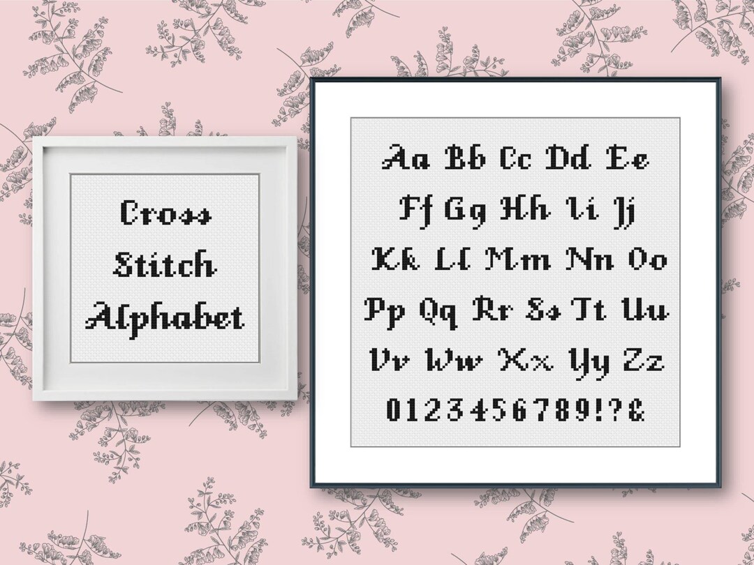 Calligraphy Cross Stitch Alphabet Pattern, Cross Stitch Letters Easy ...