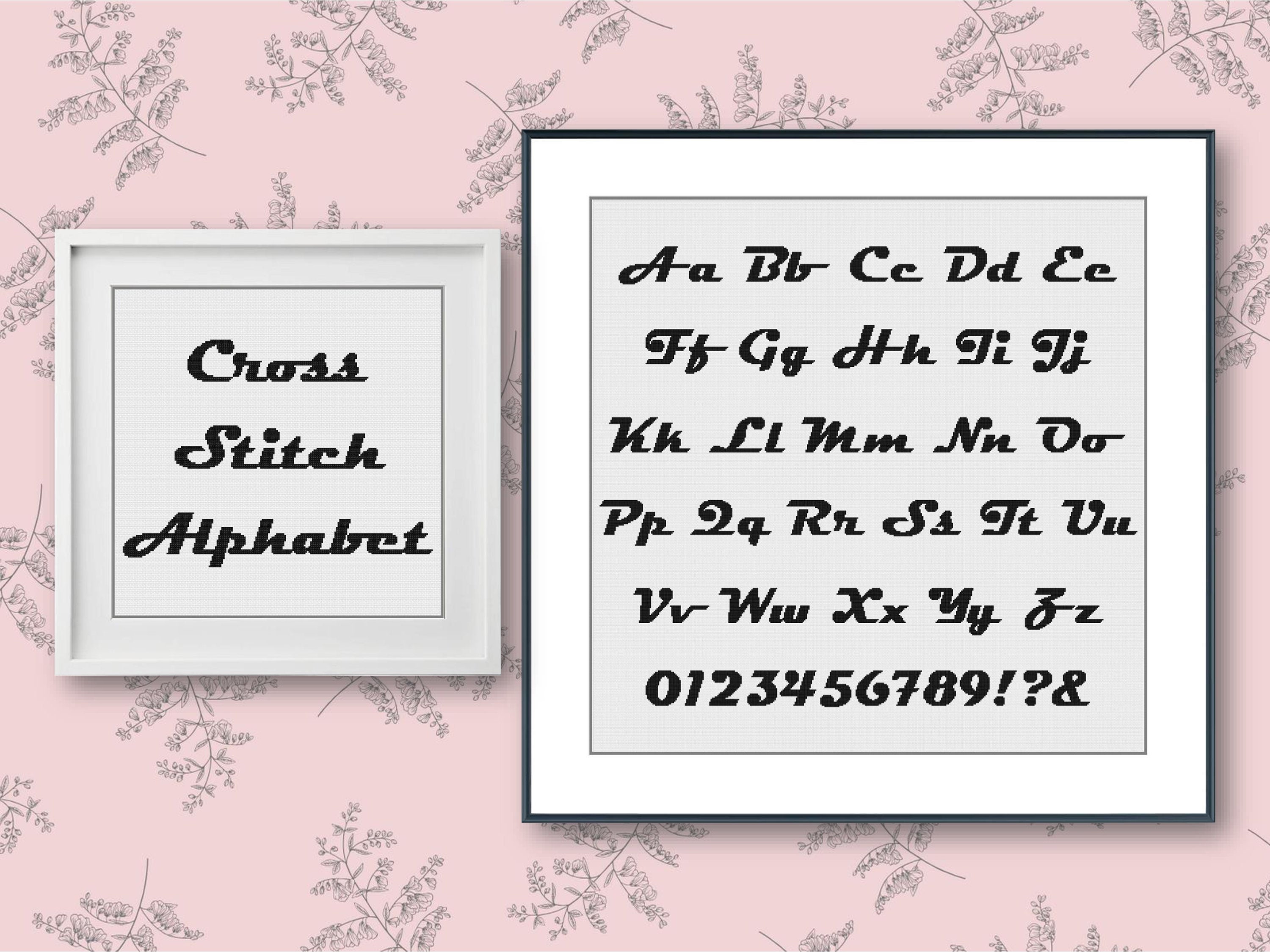 Modern Cross Stitch Alphabet Pattern Easy Cross Stitch - Etsy