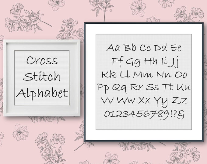 Large Cross Stitch Alphabet Pattern Set of 30 Fonts | Cross Stitch ...
