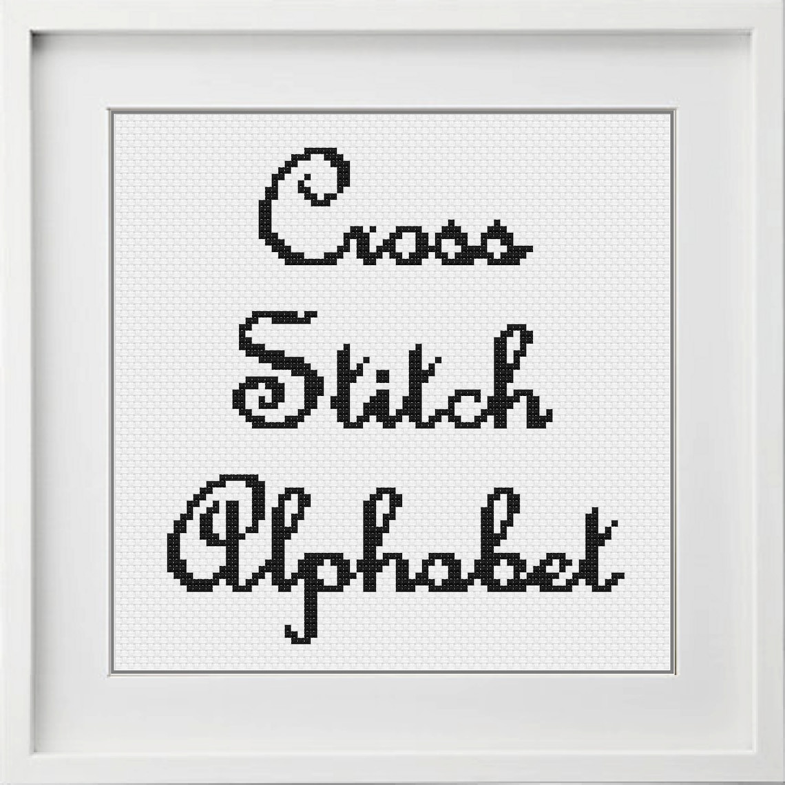 Cursive Handwriting Cross Stitch Alphabet Pattern Calligraphy - Etsy