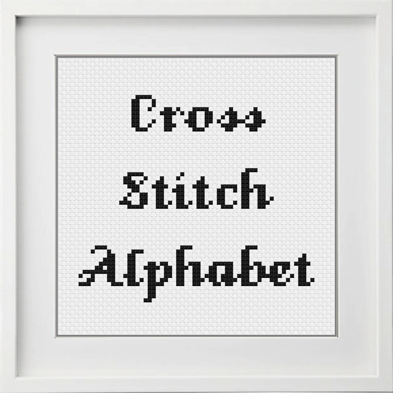 Calligraphy Cross Stitch Alphabet Pattern, Cross Stitch Letters Easy ...