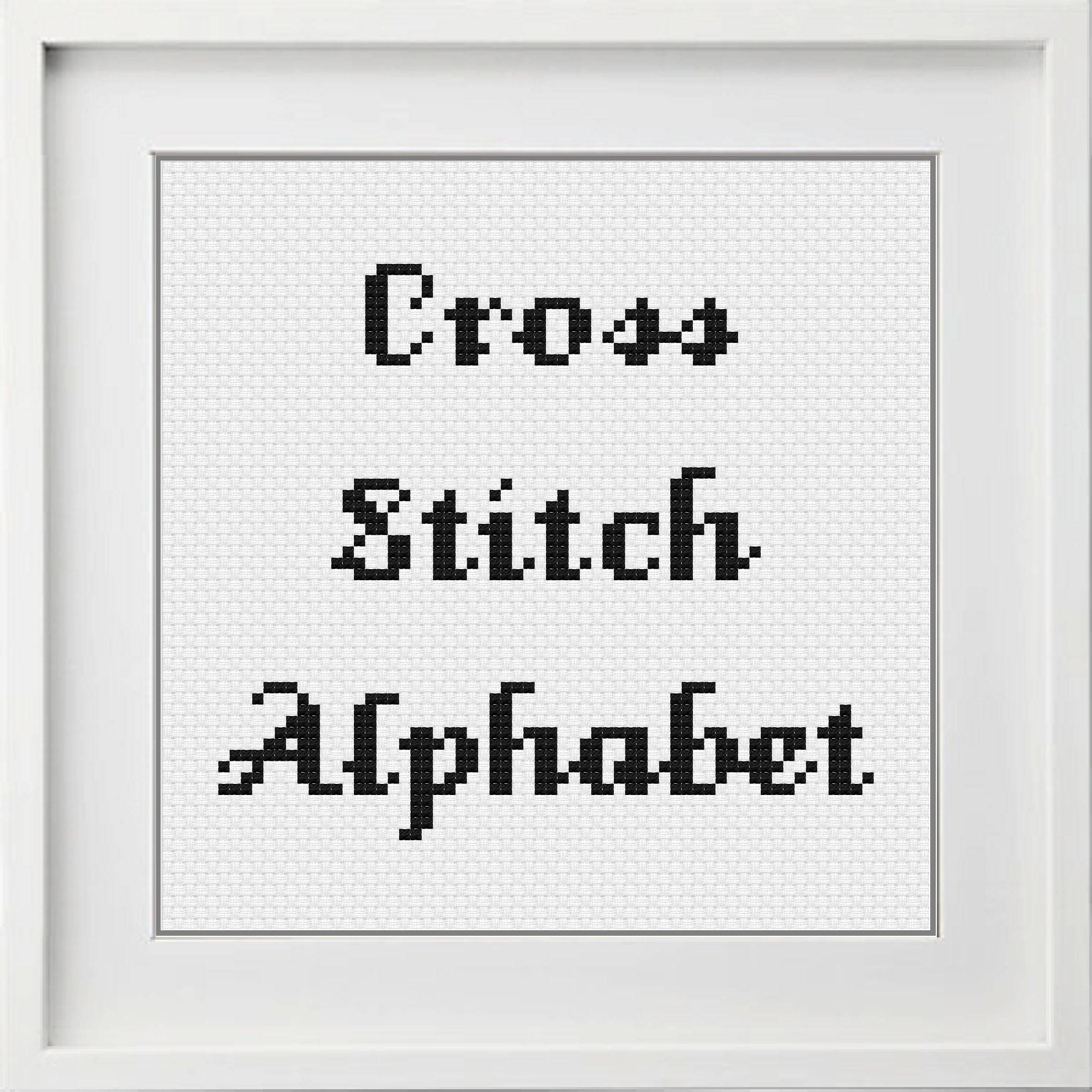 Calligraphy Cross Stitch Alphabet Pattern, Cross Stitch Letters Easy ...