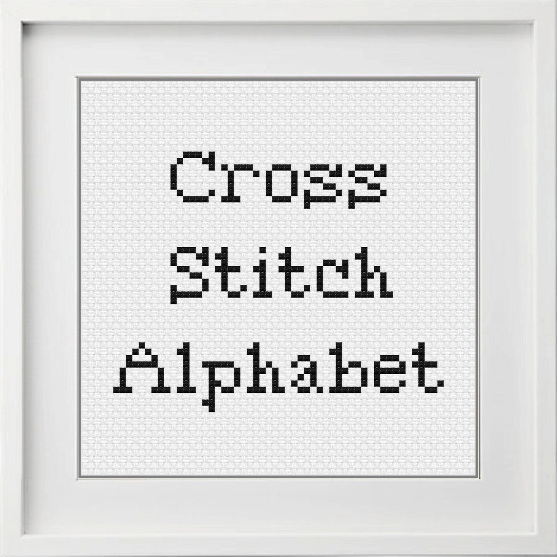 Cursive Cross Stitch Alphabet Pattern, Cross Stitch Letters Easy, Cross ...
