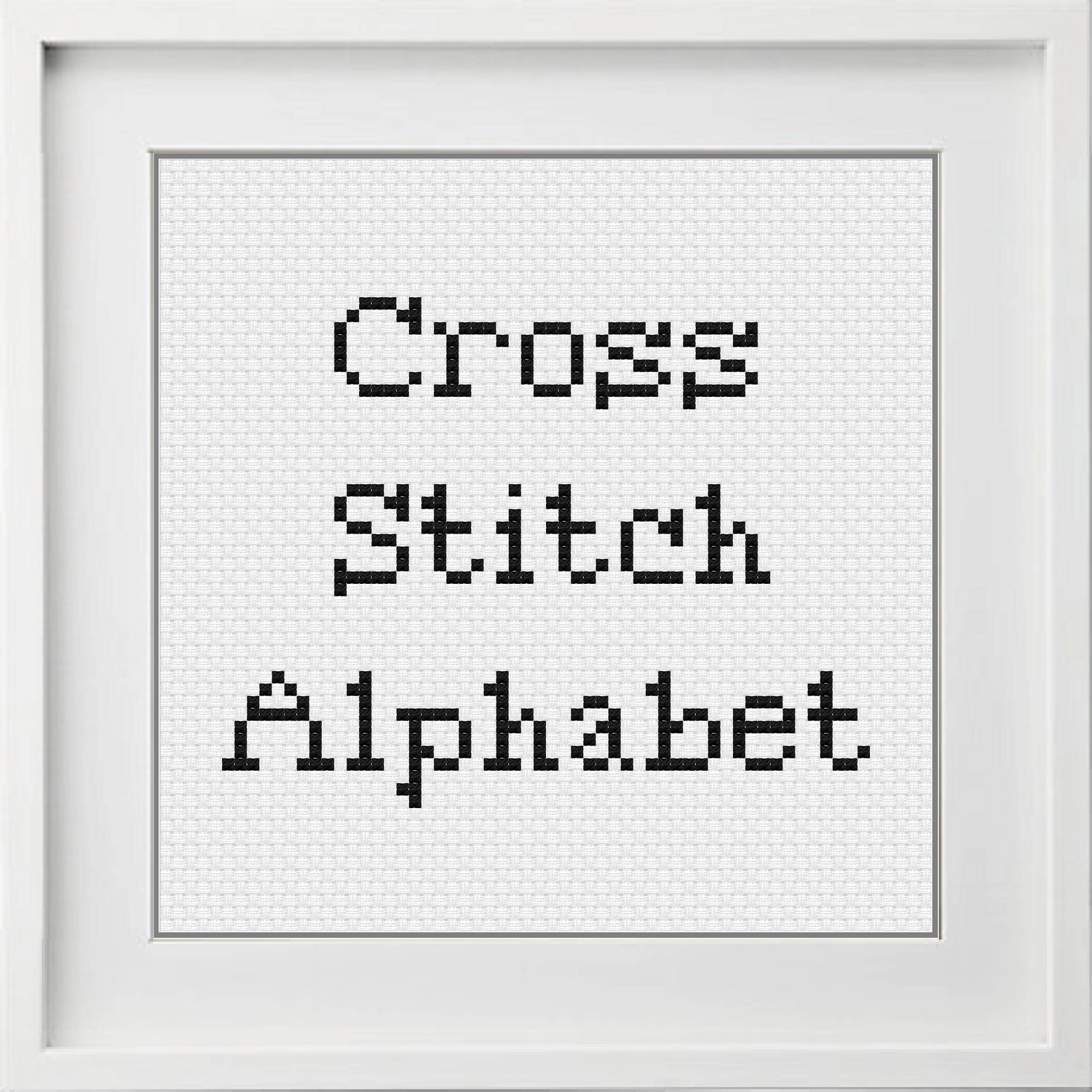 Cursive Cross Stitch Alphabet Pattern, Cross Stitch Letters Easy, Cross ...