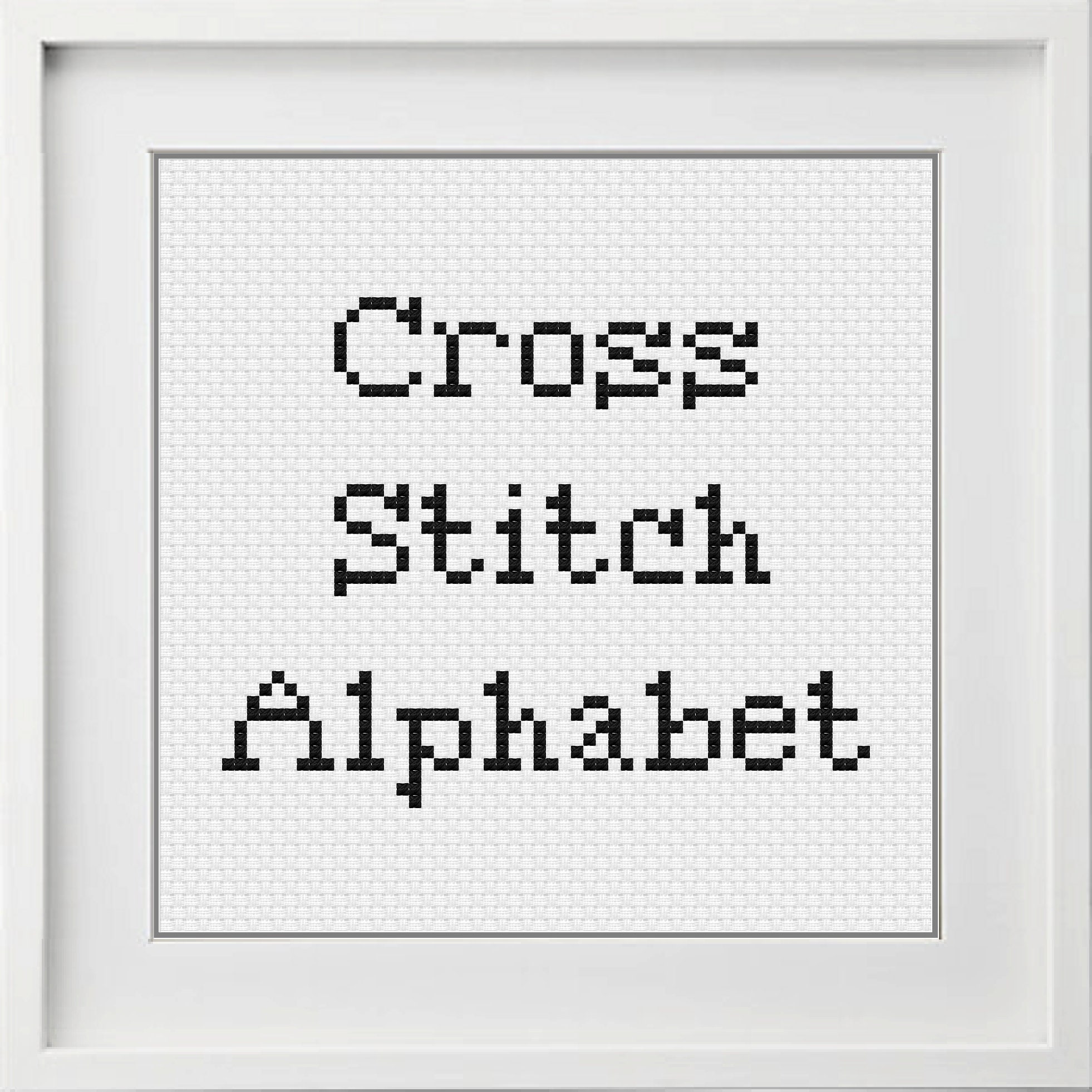 Cursive Cross Stitch Alphabet Pattern, Cross Stitch Letters Easy, Cross ...