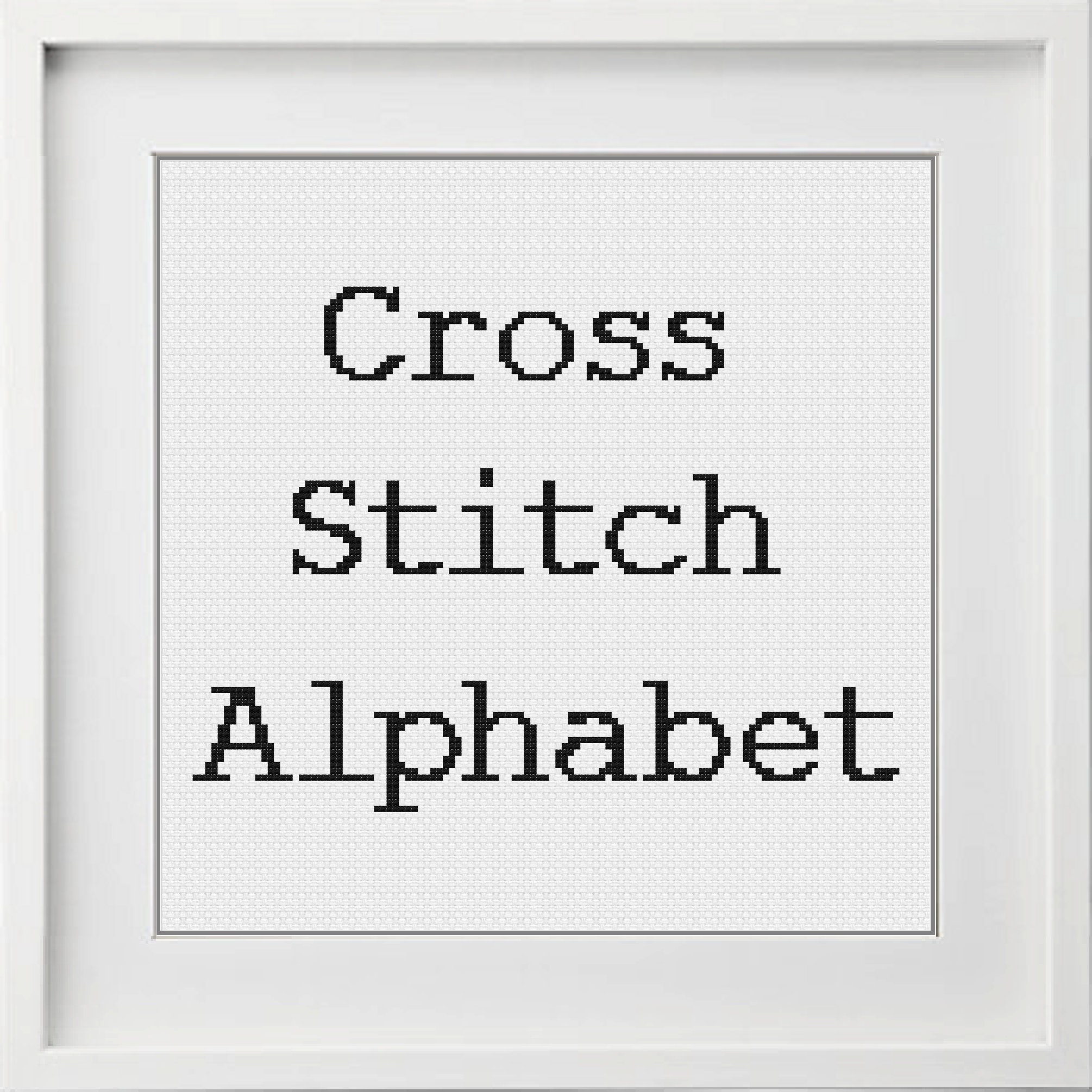 Classic Cross Stitch Alphabet Pattern, Easy Cross Stitch Letters, Cross ...