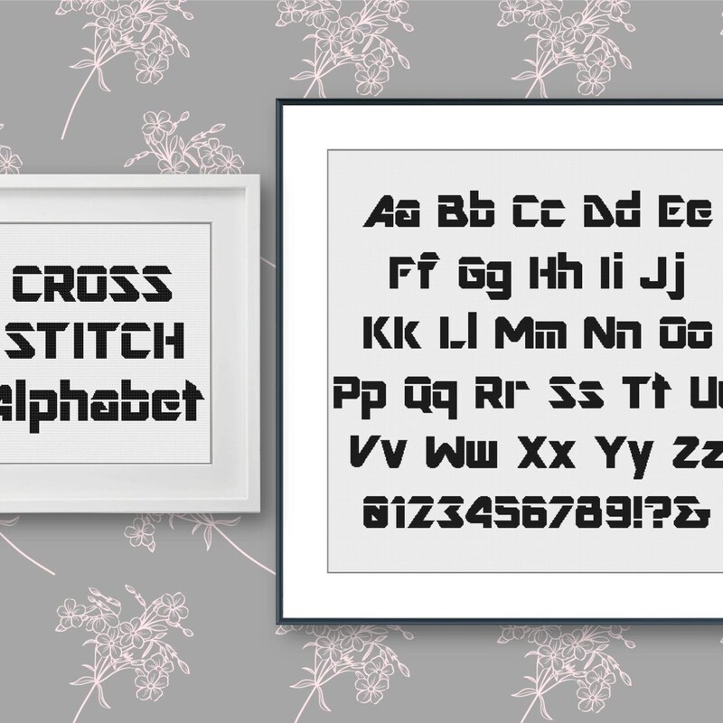 Cross Stitch Alphabet Pattern - Etsy