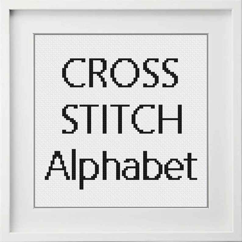 Classic Cross Stitch Alphabet Pattern, Easy Cross Stitch Letters ...