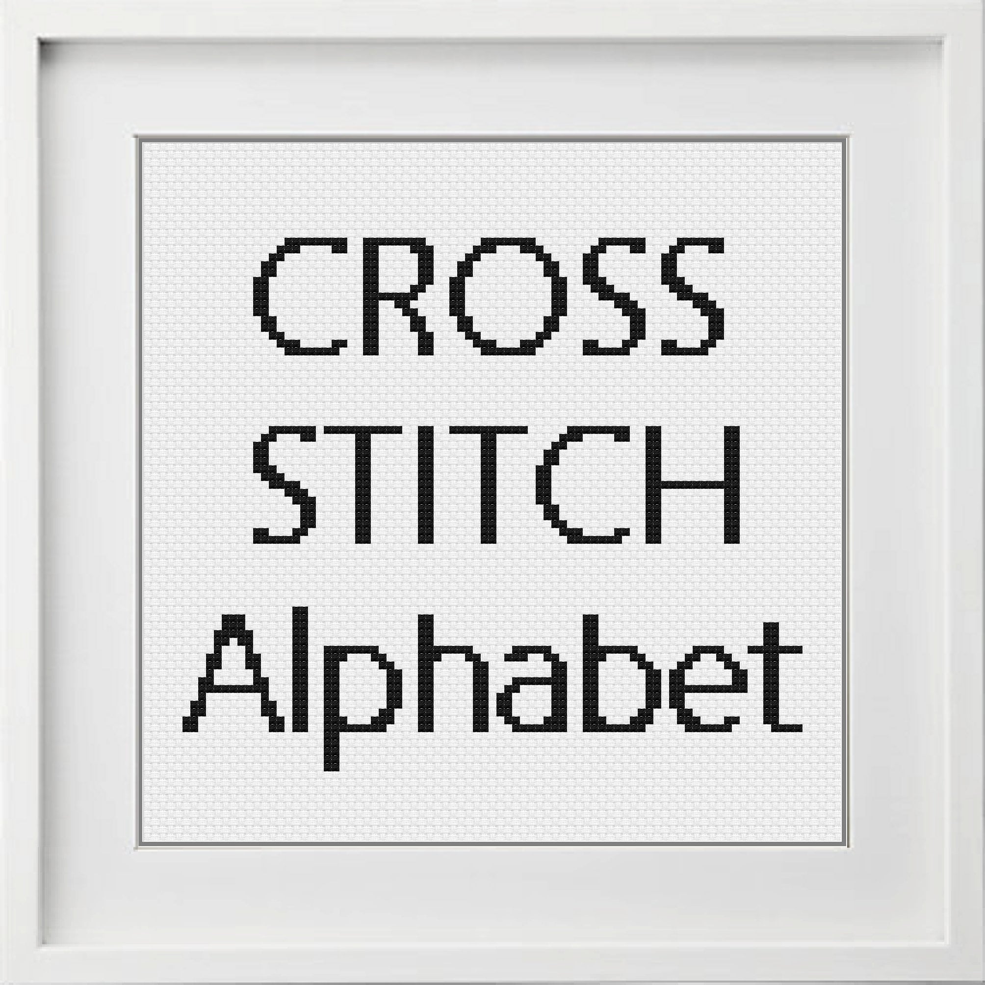 Classic Cross Stitch Alphabet Pattern, Easy Cross Stitch Letters ...