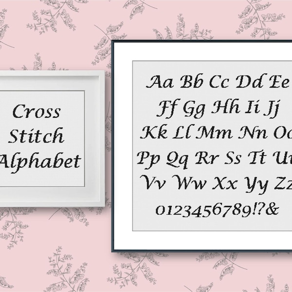 Cross Stitch Font - Etsy