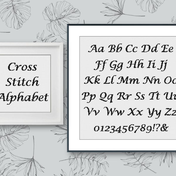 Cross Stitch Letters - Etsy